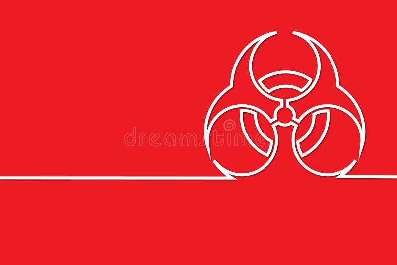 Biohazard Box Icon on White Stock Vector - Illustration of outbreak ...