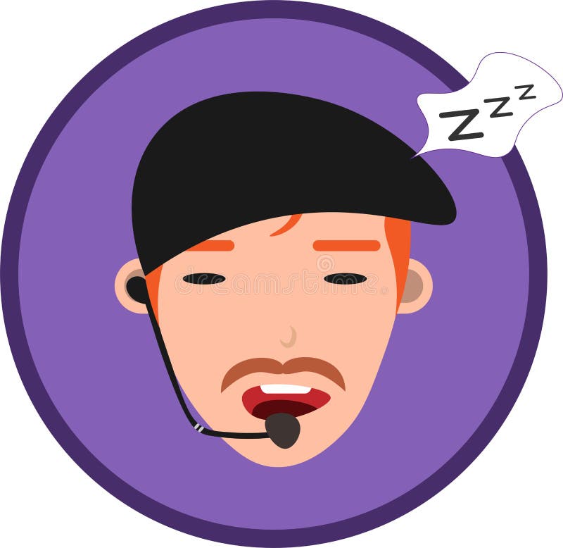 A Man Operator Offline Customer Service Stock Illustration ...