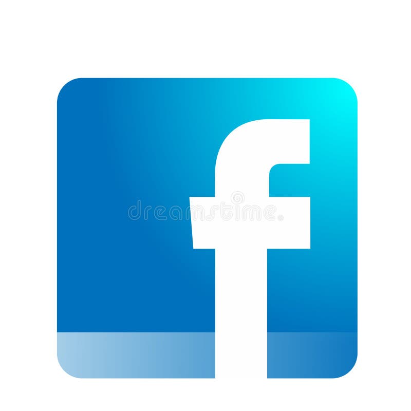 Facebook Logo Icon Vector Illustrations on White Background Editorial ...