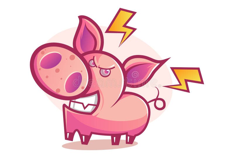 Angry Pig Cartoon Vector Stock Illustrations – 1,070 Angry Pig Cartoon ...