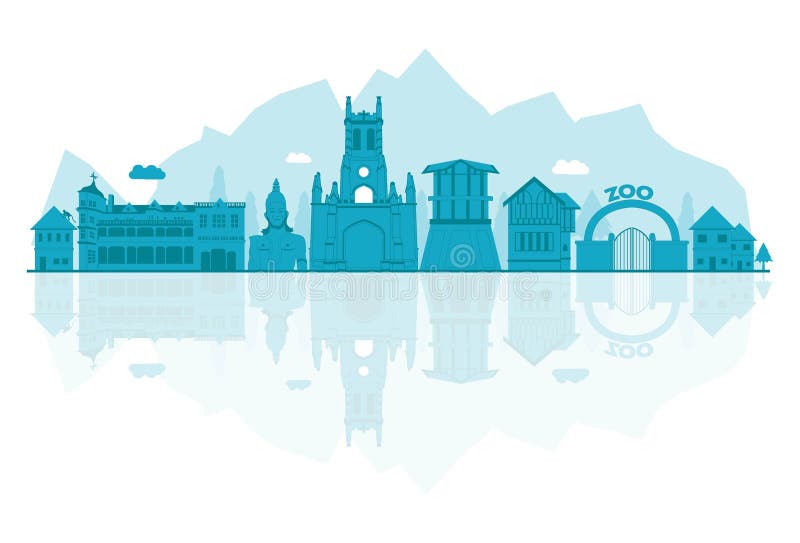 Shimla Skyline Stock Illustrations – 8 Shimla Skyline Stock ...