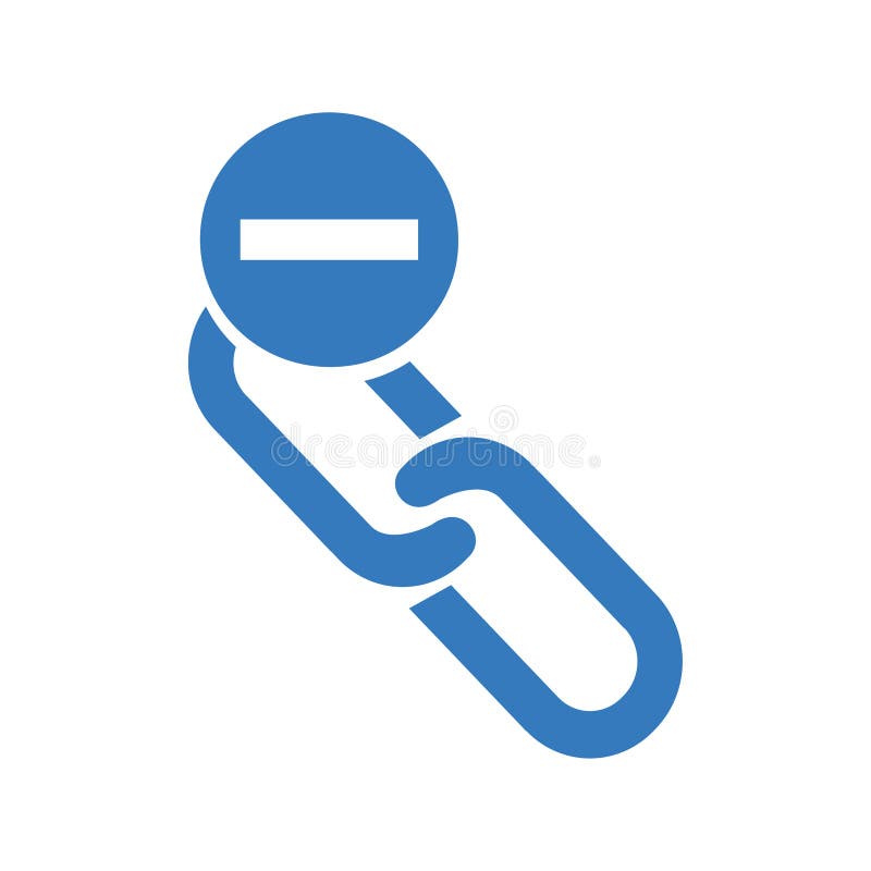 Chain Break Icon/Broken Chain/Remove Link Stock Illustration ...