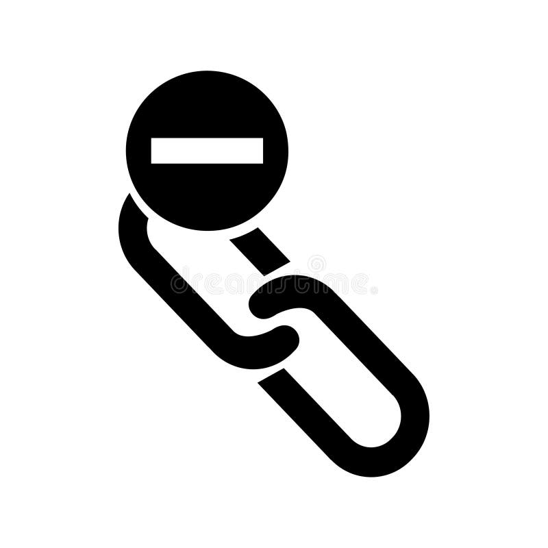Chain Break Icon/Broken Chain/Remove Link Stock Vector - Illustration ...