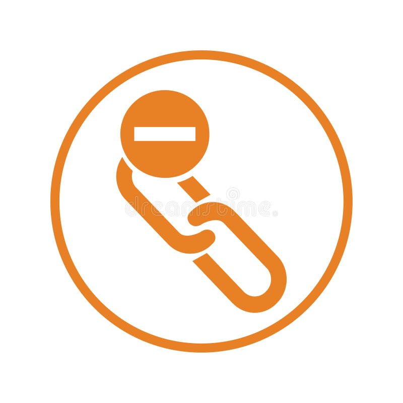 Chain Break Icon/Broken Chain/Remove Link Stock Vector - Illustration ...