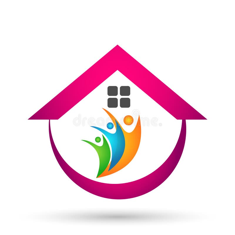 Family Real Estate Sun Home Logo, Family, Parent, Kids,green Love ...