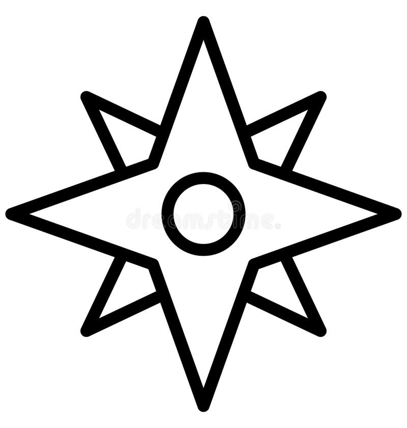 Cardinal Directions Vector Icon Which Can Be Easily Modified or Edit in ...