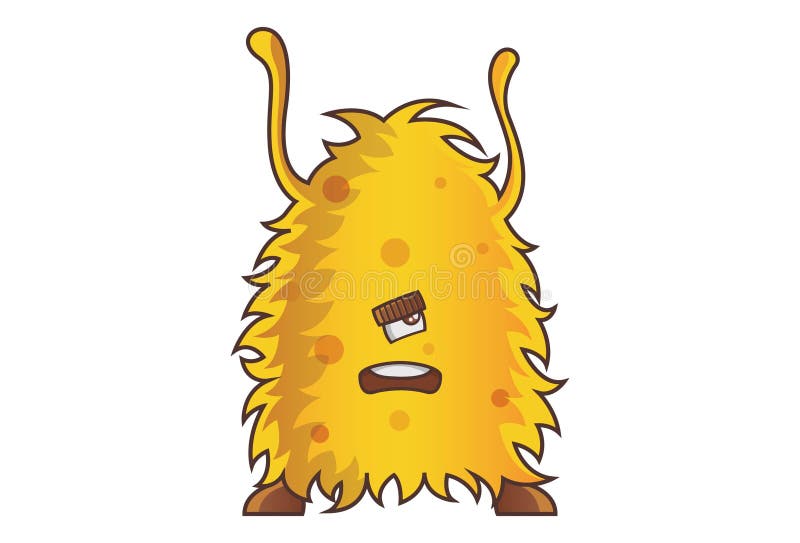 Yellow Fuzzy Monster Stock Illustrations – 142 Yellow Fuzzy Monster ...