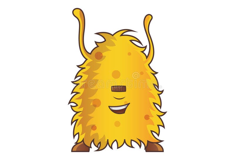 Yellow Fuzzy Monster Stock Illustrations – 113 Yellow Fuzzy Monster ...