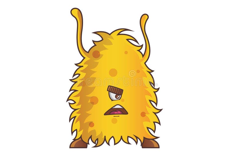 Yellow Fuzzy Monster Stock Illustrations – 113 Yellow Fuzzy Monster ...