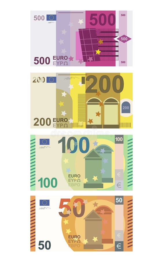 500 Euro Note Vector Stock Illustrations – 55 500 Euro Note Vector ...