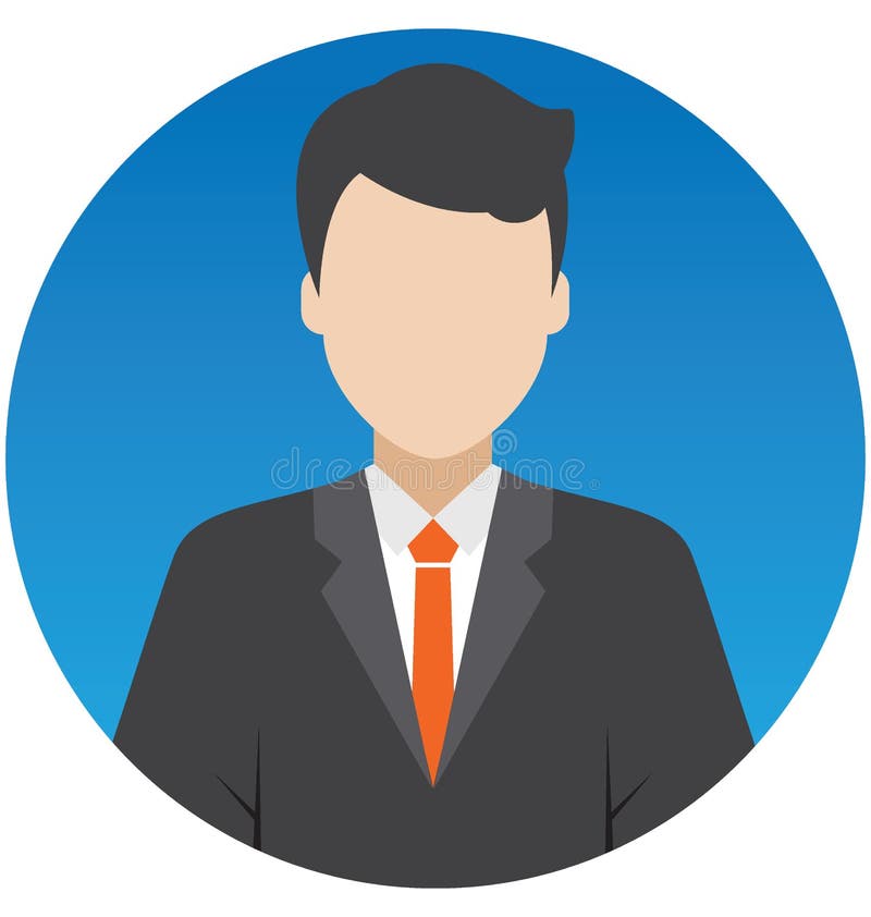 Boss Vector Icon Which Can Easily Modify or Edit Stock Illustration ...