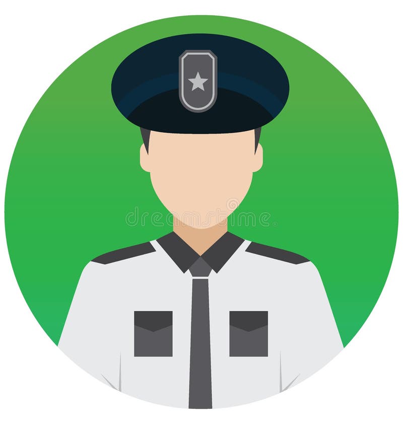 Sergeant Vector Illustration Icon Which Can Easily Modify or Edit Stock ...