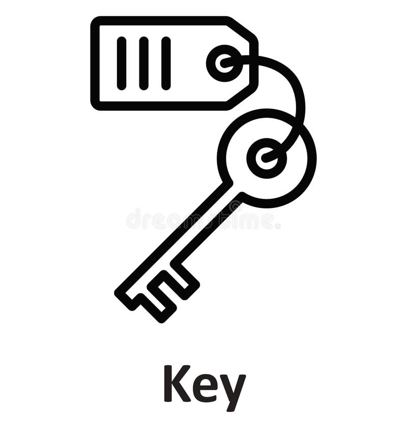 Key Isolated Vector Icon Which Can Easily Modify or Edit Stock Vector ...