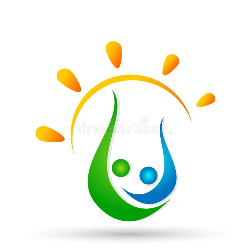 People Logo Team Work Sun Partnership Education Celebration Group Work ...