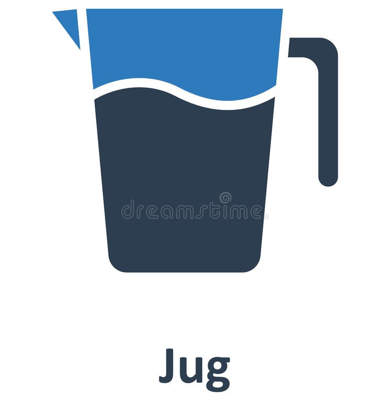 Jug Isolated Vector Icon Which Can Easily Modify or Edit Stock Vector ...