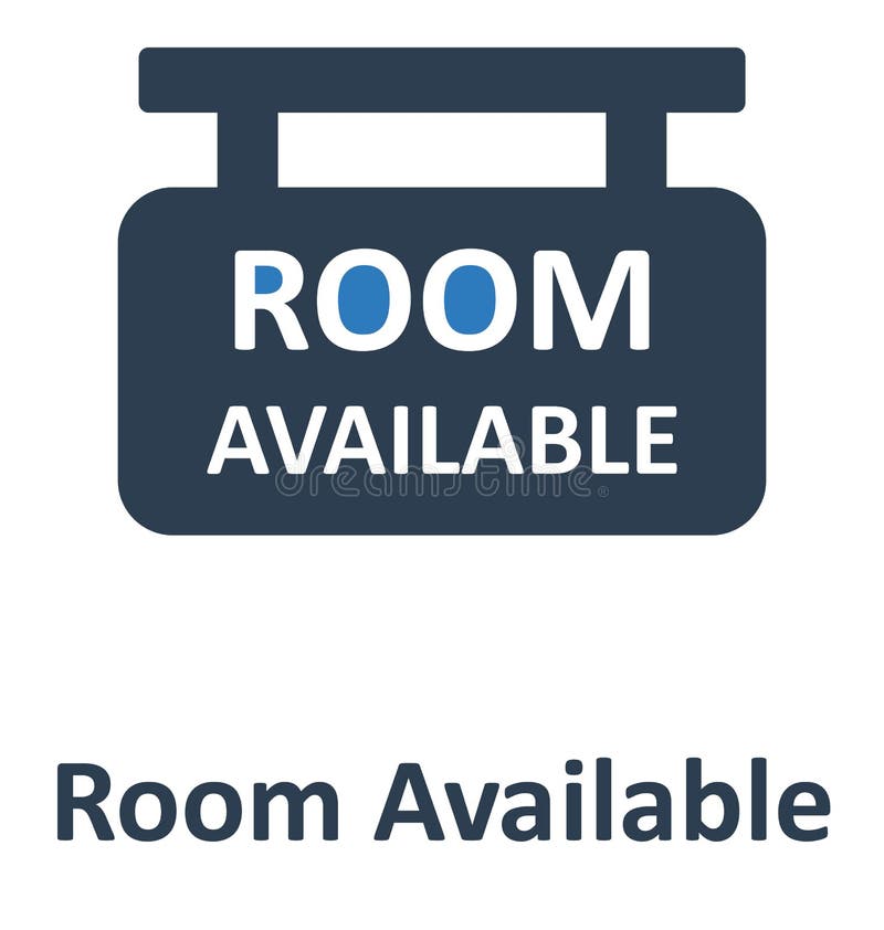 Rooms Available Isolated Vector Icon that Can Be Easily Edit or ...