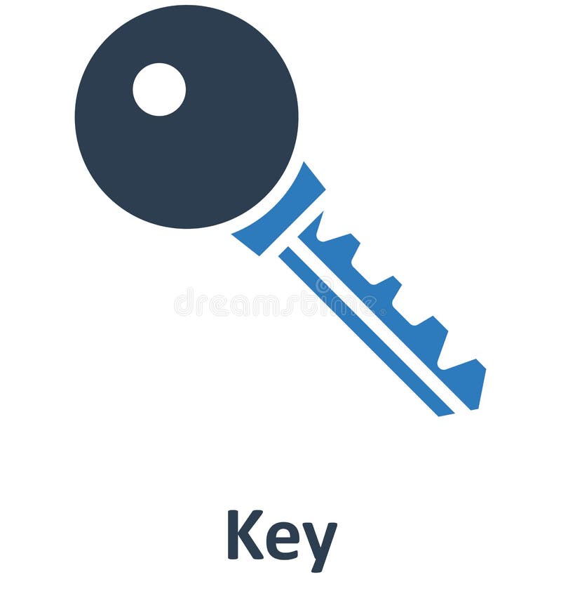 Key Isolated Vector Icon Which Can Easily Modify or Edit Stock Vector ...