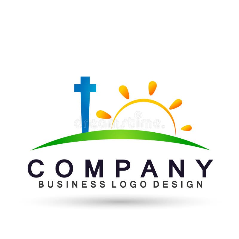 Globe Church Logo Design Icon on White Background. Classical, Ancient ...