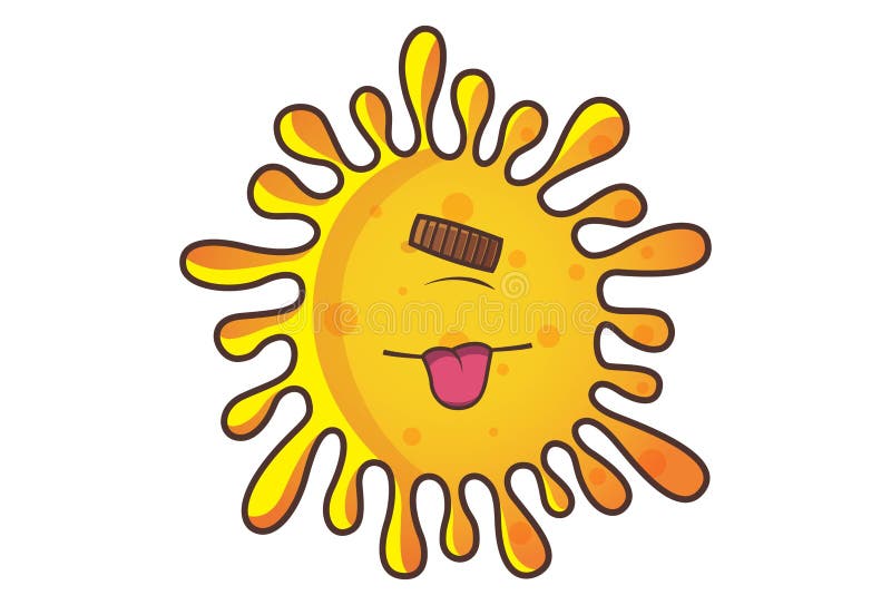 Vector Cartoon Illustration of Cute Flower Monster. Stock Vector ...