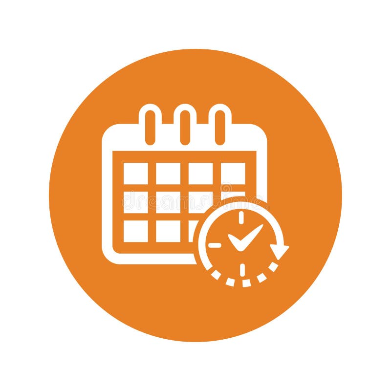 Schedule Icon/Timer Icon stock illustration. Illustration of vector ...