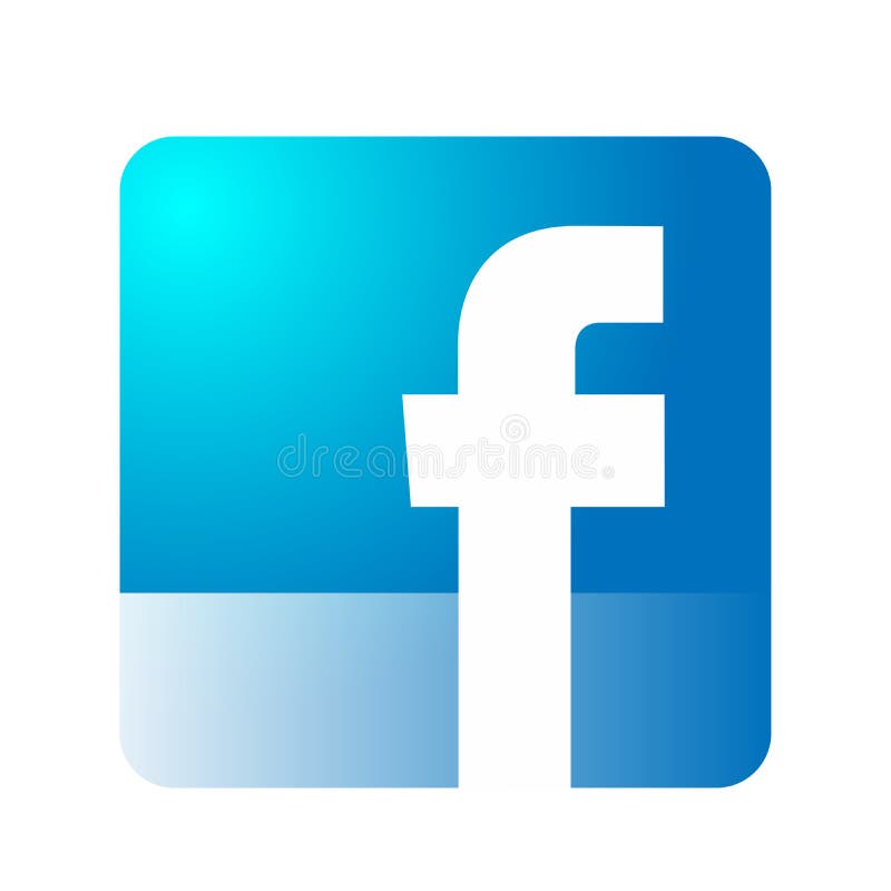 Facebook Logo Icon Vector Illustrations on White Background Editorial ...