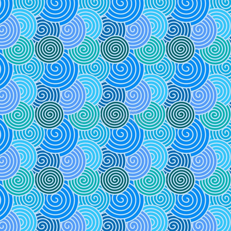 Colorful Seamless Spiral Pattern for Abstract Background Stock Vector ...