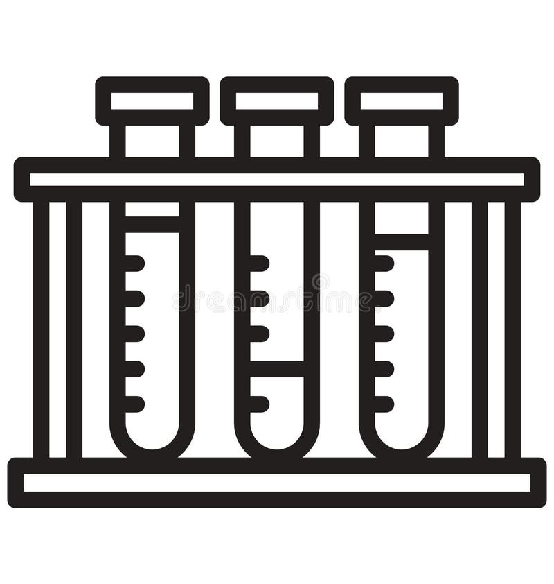 Culture Tube Isolated Vector Icon that Can Easily Modify or Edit ...