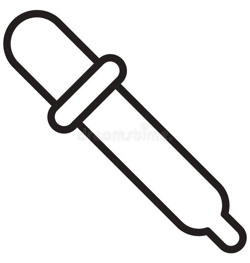 Chemical Dropper Isolated Vector Icon that Can Easily Modify or Edit ...