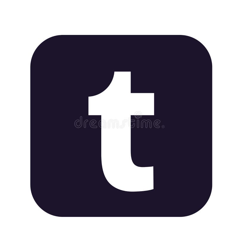 Tumblr Logo Icon Social Media Icon Vector Element for Web Internet on ...