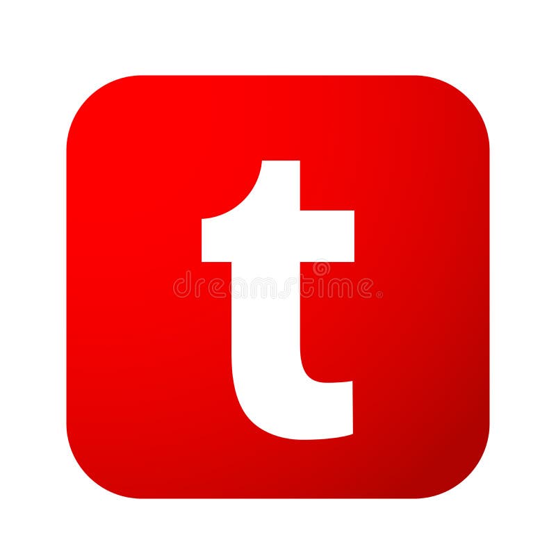 Tumblr Logo Icon Social Media Icon Vector Element for Web Internet on ...