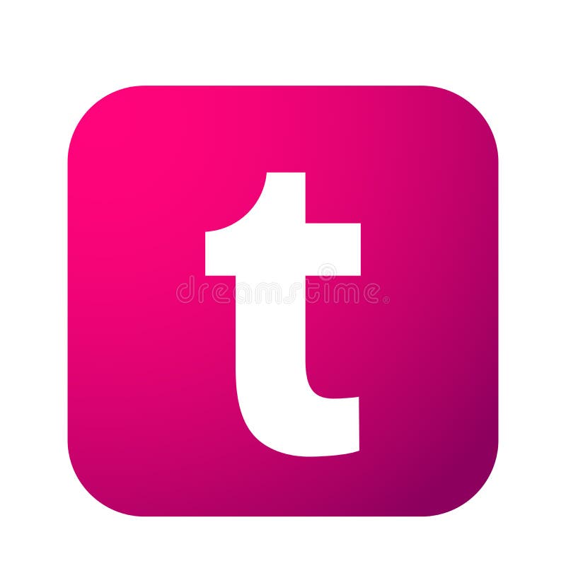 Tumblr Logo Icon Social Media Icon Vector Element for Web Internet on ...