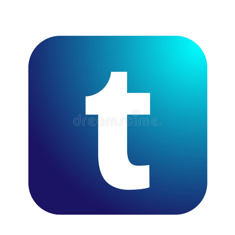Tumblr Logo Icon Social Media Icon Vector Element for Web Internet on ...