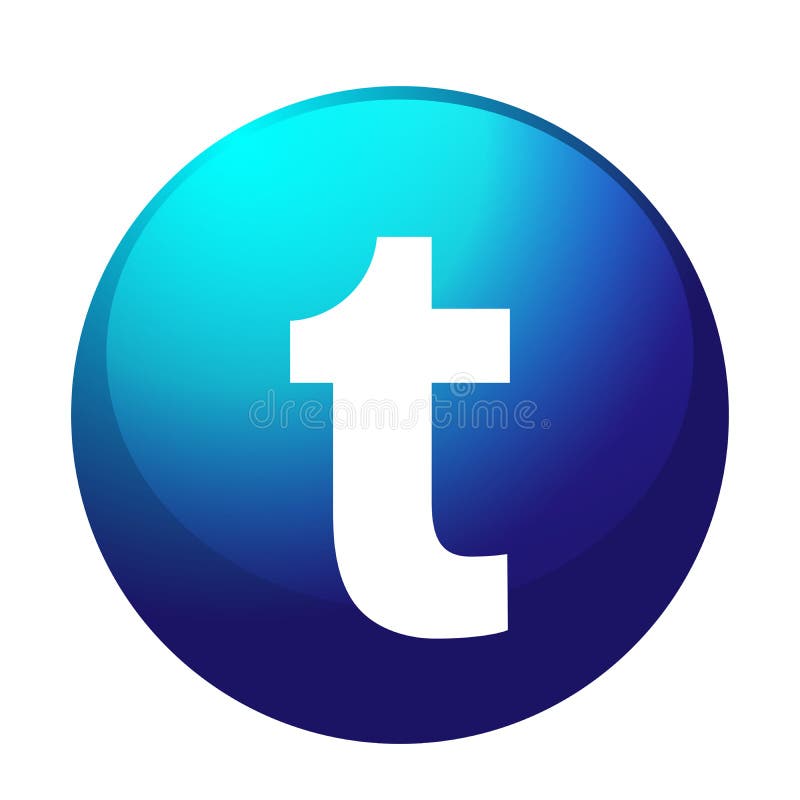 Tumblr Logo Icon Social Media Icon Vector Element for Web Internet on ...