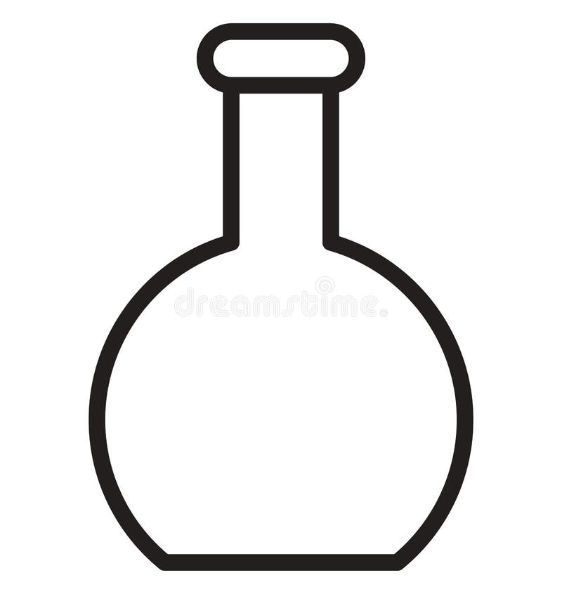 Conical Flask Isolated Vector Icon that Can Easily Modify or Edit Stock ...