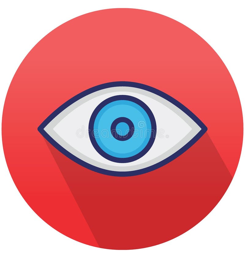 Eye Isolated Vector Icon that Can Easily Modify or Edit Stock Vector ...