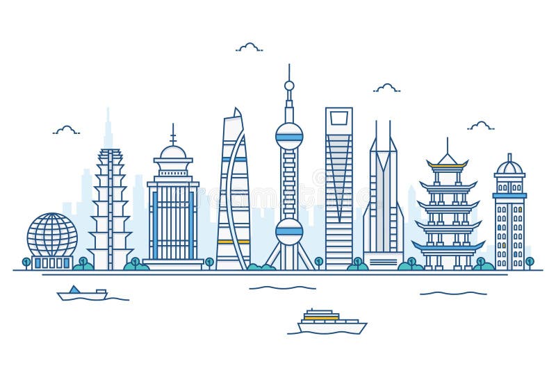 Cartoon Shanghai Stock Illustrations – 423 Cartoon Shanghai Stock ...