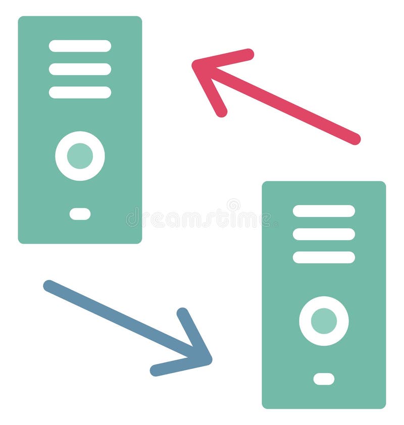 Server Share Isolated Vector Icon Which Can Easily Modify or Edit Stock ...