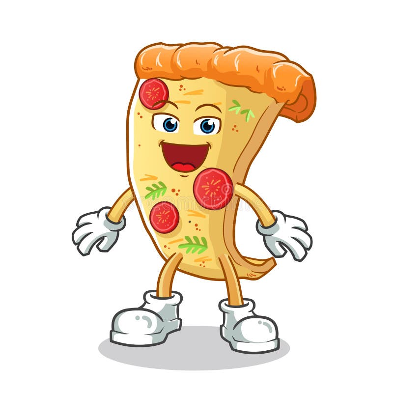 Pizza Excited Mascot Vector Cartoon Illustration Stock Vector ...