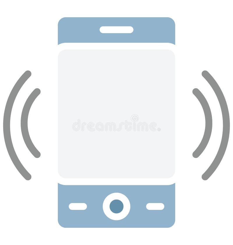 Cell Phone Isolated Vector Icon Which Can Easily Modify or Edit Cell ...