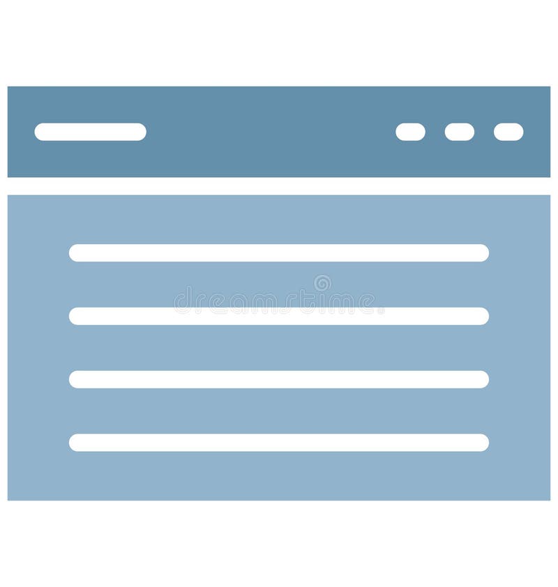 Tab Isolated Vector Icon Which Can Easily Modify or Edit Stock Vector ...