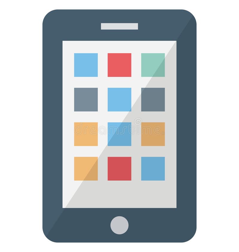 Mobile Apps Menu Vector Icon Which Can Easily Modify or Edit Stock ...