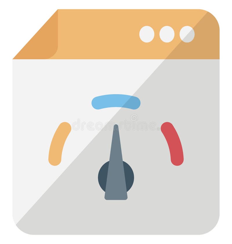 Full Page Load Tester Vector Icon Which Can Easily Modify or Edit Stock ...