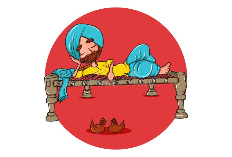 Vector Cartoon Illustration of Cute Farmer. Stock Vector - Illustration ...