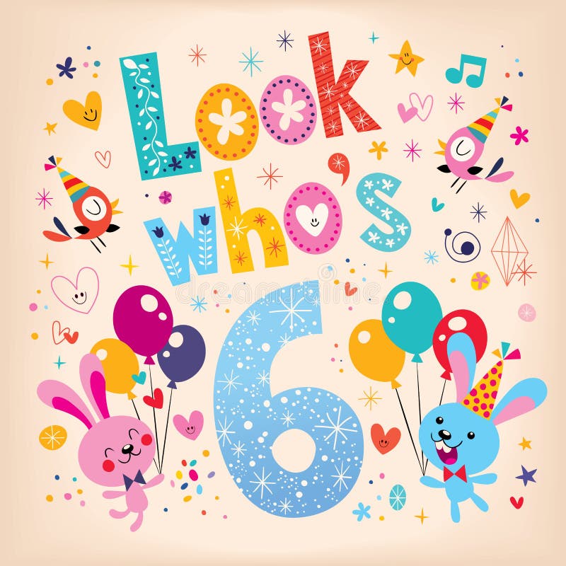 Sixth Birthday Stock Illustrations – 1,018 Sixth Birthday Stock ...