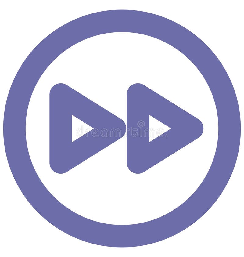 Forward Isolated Vector Icon Which Can Easily Modified or Edit Stock ...