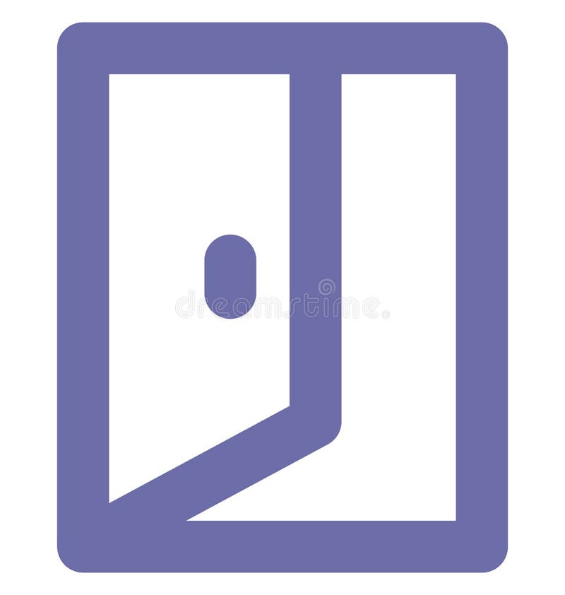 Door Isolated Vector Icon Which Can Easily Modified or Edit Stock ...