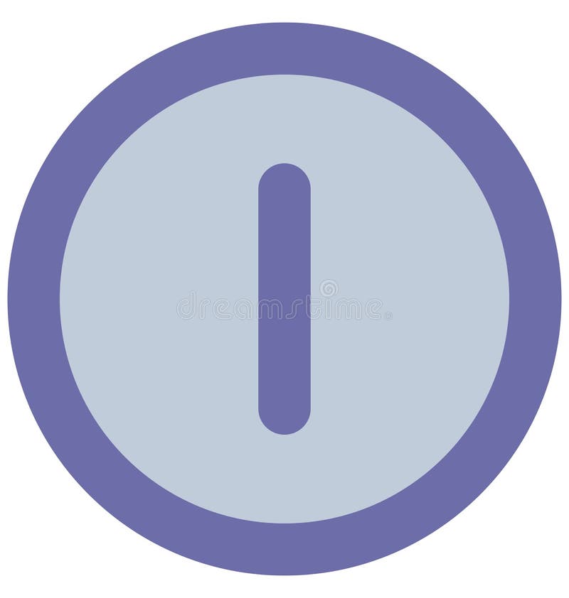 Basic RGB Off Isolated Vector Icon Which Can Easily Modified or Edit ...