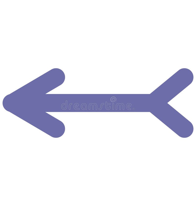 Basic RGB Arrow Isolated Vector Icon Which Can Easily Modified or Edit ...
