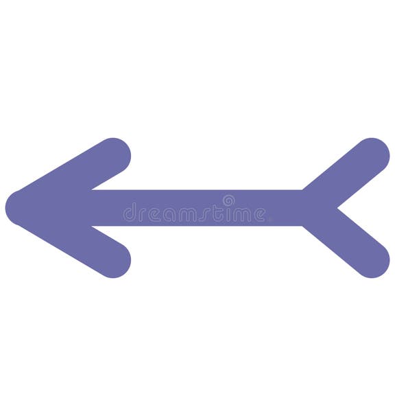 Basic RGB Arrow Isolated Vector Icon Which Can Easily Modified or Edit ...