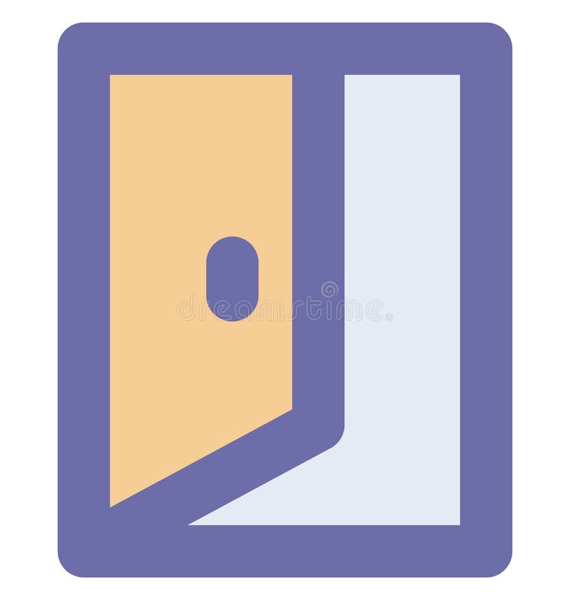 Basic RGB Door Isolated Vector Icon Which Can Easily Modified or Edit ...